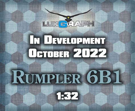 Lukgraph German Ww1 Naval Fighter Rumpler 6b1 Coming