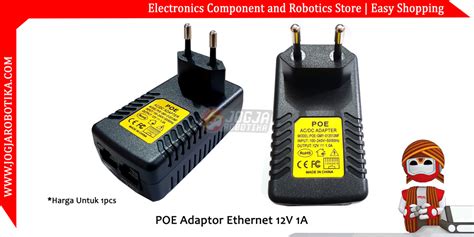 POE Adaptor Ethernet 12V 1A - Toko Komponen Elektronik , Listrik , LED ...