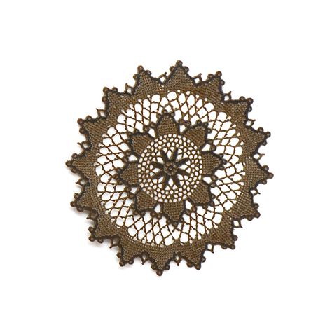 Antique Black Laser Cut Doily 130 Stewart Dollhouse Creations