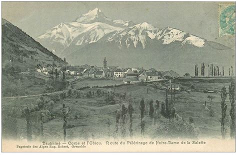 38 CORPS L Obiou et Route Pélerinage Notre Dame de la Salette vers 1904