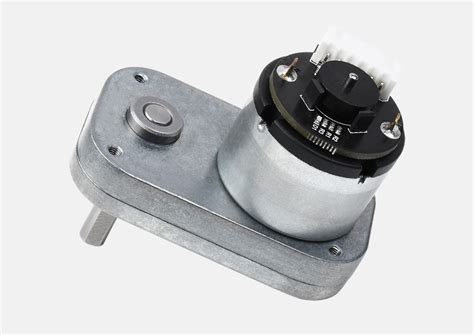 L Shaped Permanent Magnet Dc Encoder Gear Motor Dc Gear Motor Speed