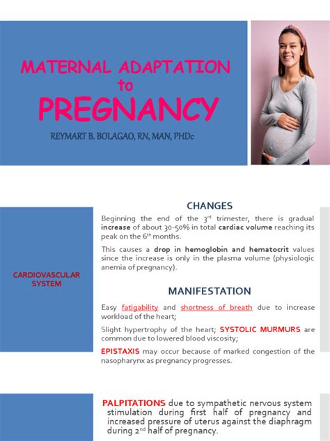 A Maternal Adaptation In Pregnancy Pdf Thrombosis Tissue Biology