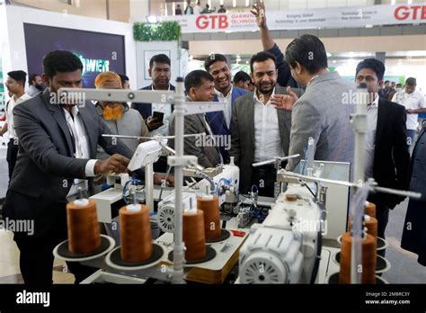 Dhaka Bangladesh January 13 2023 Garment Machine Products Buyers