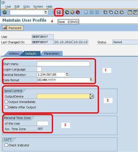 Sap Basis How Can You Set The Default Printer Time Zone Da Sap