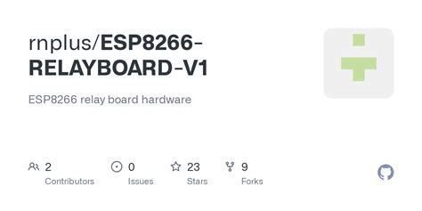 Github Rnplus Esp Relayboard V Esp Relay Board Hardware