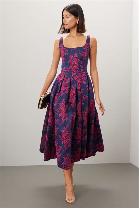 Floral Brocade Dress By Ieena For Mac Duggal Rent The Runway