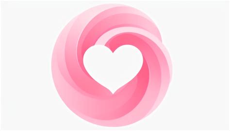 Minimal Pink Heart Swirl Logo Design Playground