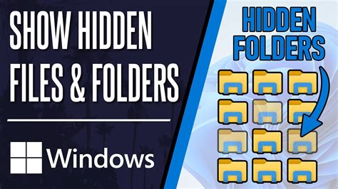 How To Show Hidden Files And Folders On Windows 11 Pc Youtube