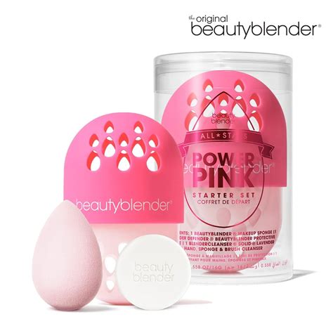 Beautyblender 原創美妝蛋時空膠囊限定組 香檳粉 旅行蛋膠囊時空限定版原創美妝蛋 香檳粉旅行清潔皂05oz 歐美保養彩妝
