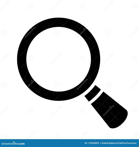 Loupe Vector Icon Stock Vector Illustration Of Clipart 175285809