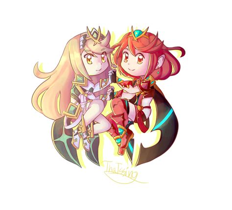 Pyra And Mythra By Thaissing On Deviantart