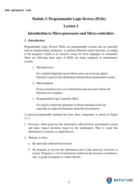 Intro To Mp And Mc Plc Pdf Programmable Logic Controller Central