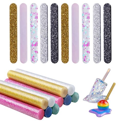Lets Resin 20pcs Resin Sticks 10pcs Ice Pop Sticks 10pcs