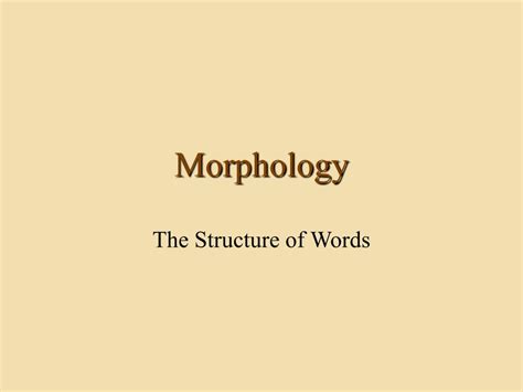 Ppt Morphology Powerpoint Presentation Free Download Id3022111