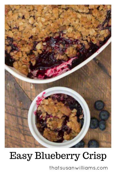 Easy Blueberry Crisp Recipe That Susan Williams