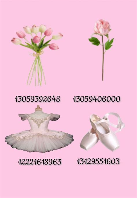 A Pink Background With Different Types Of Flowers And Ballet Shoes On