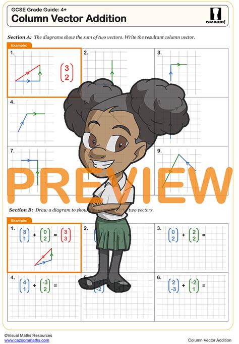 Ks3 And Ks4 Vectors Worksheets Worksheet On Vectors Printable