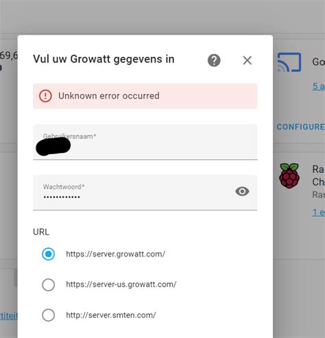Growatt Inverter Integration Issue Configuration Home Assistant Community