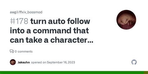 turn auto follow into a command that can take a character name as an