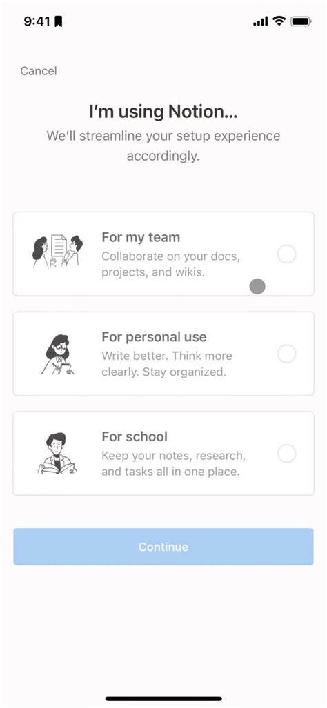 Notion Creating A Workspace Flow On Ios Page Flows