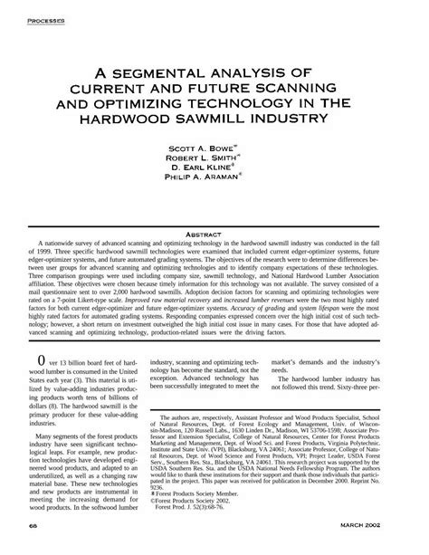 Pdf A Segmental Analysis Of Current And Future Scanning And