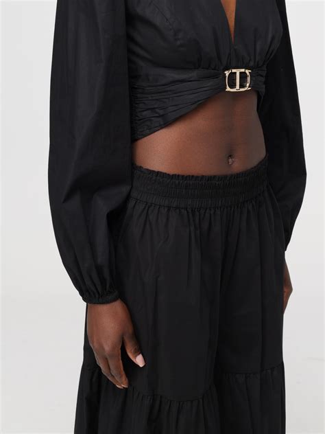Twinset Outlet Top Woman Black Twinset Top 241tt2024 Online At