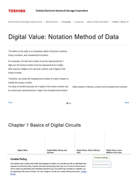 Digital Value Notation Method Of Data Pdf