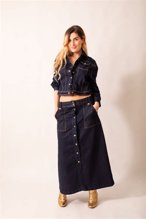 Veste En Jeans Brut Diamant Blanc