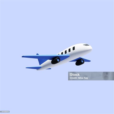 Photo Libre De Droit De Icône Davion 3d En Vol Transport Aérien Voyages