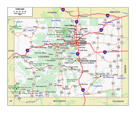 Printable Maps Of Colorado