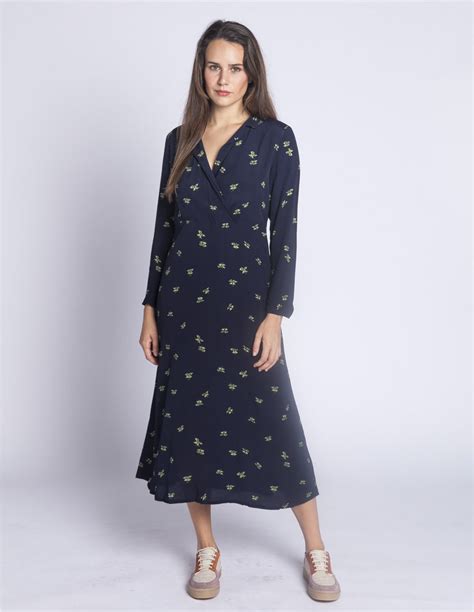 Comprar Vestido Azul Marino Butterflies De Marca Nice Things En Sommes Demode