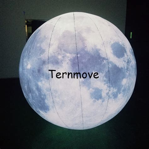 Led Illuminated Full Print Inflatable Helium Balloon Moon Earth Sun