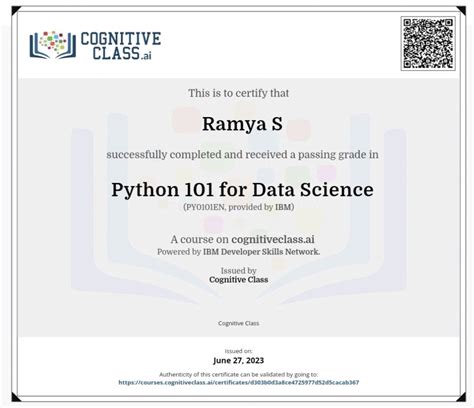 Ramya S On Linkedin Hi All I Have Successfully Completed The Python