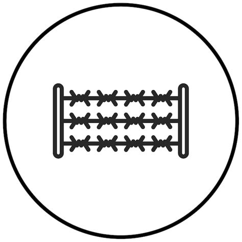 Premium Vector Fence Wire Vector Illustration