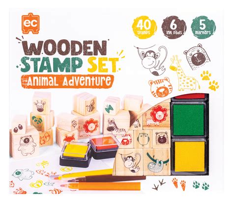 Wooden Stamper Set Educational Vantage