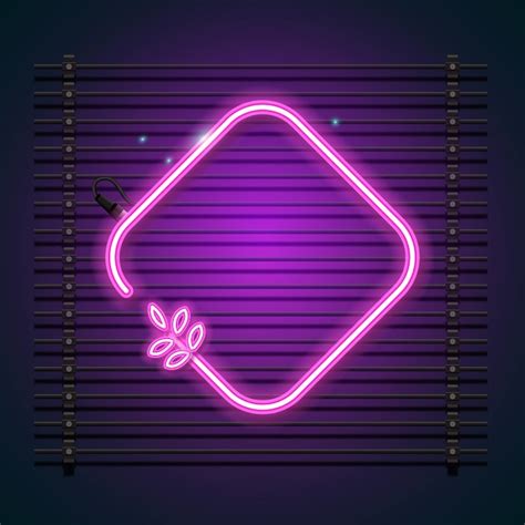 Premium Vector Vector Of Abstract Purple Neon Banner On Dark Background