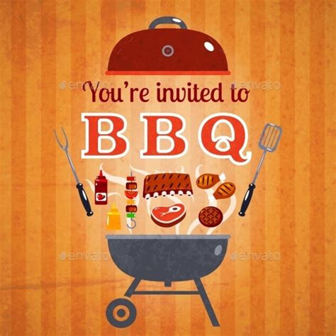 Free 22 Creative Bbq Invitation Designs And Ideas In Psd Vector Eps