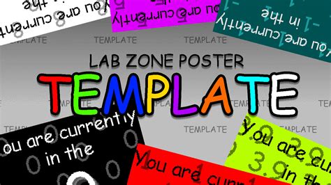 Lab Zone Poster Template Modding Tool For Baldis Basics Baldi Modding Tools