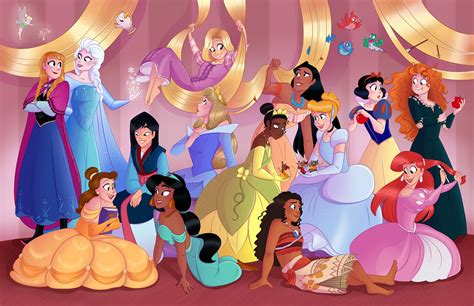 Disney Princess Partying