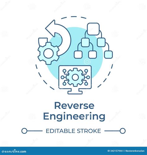 Reverse Engineering Process Infographic Vertical Sequence Vector Illustration Cartoondealer