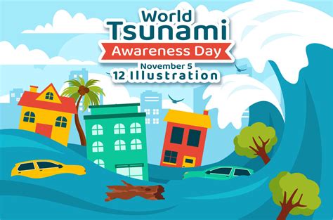 12 World Tsunami Awareness Day Gráfico Por Denayunecf · Creative Fabrica