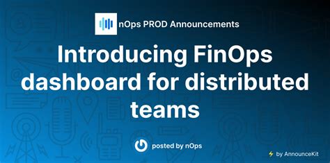 Introducing Finops Dashboard For Distributed Teams Nops Prod