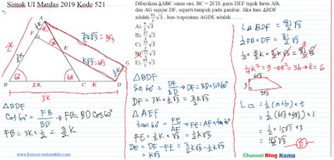 Pembahasan Luasan Simak Ui 2019 Matematika Dasar Kode 521 Dunia Informa
