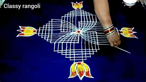 Creative Padi Kolam Beautiful Rangoli Design Classy Rangoli