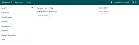 Setup Semaphore Ansible Web Ui On Ubuntu Debian Computingforgeeks