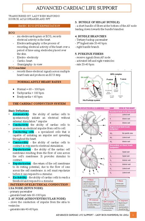 Acls Acls Transcribed By Lady Bien Mayordo Source Acls Speaker