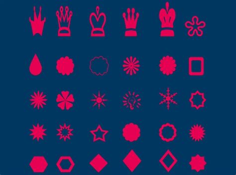 Premium Psd The Beautiful Business Shape Set