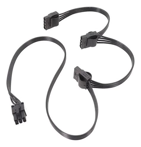 Pcie 6pin Male To 3 Ide Power Supply Cable For Seasonic X 10 Mercadolibre
