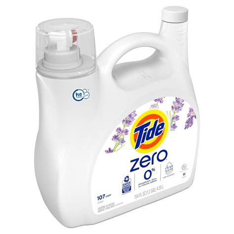 Tide Zero Soft Liquid Laundry Detergent Lavender Scent 154 Fl Oz 154 Fl Oz Shipt