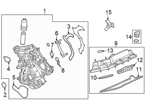 Ford Bronco Engine Timing Cover Front 27 Liter 30 Ml3z6019c
